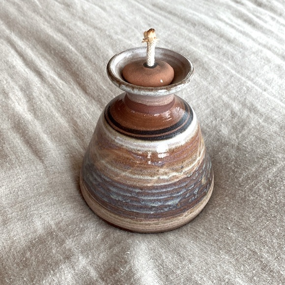 Handmade | Accents | Vintage Studio Pottery Oil Lamp | Poshmark